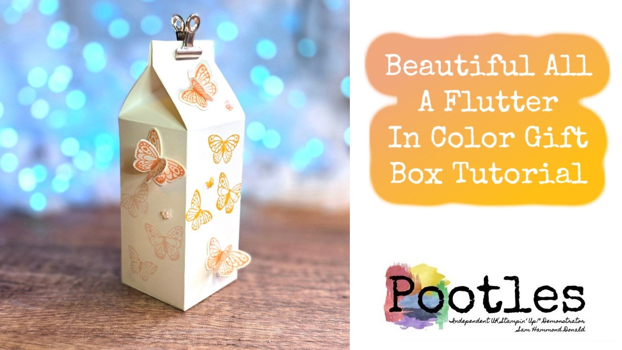 Beautiful All A Flutter In Color Gift Box Tutorial