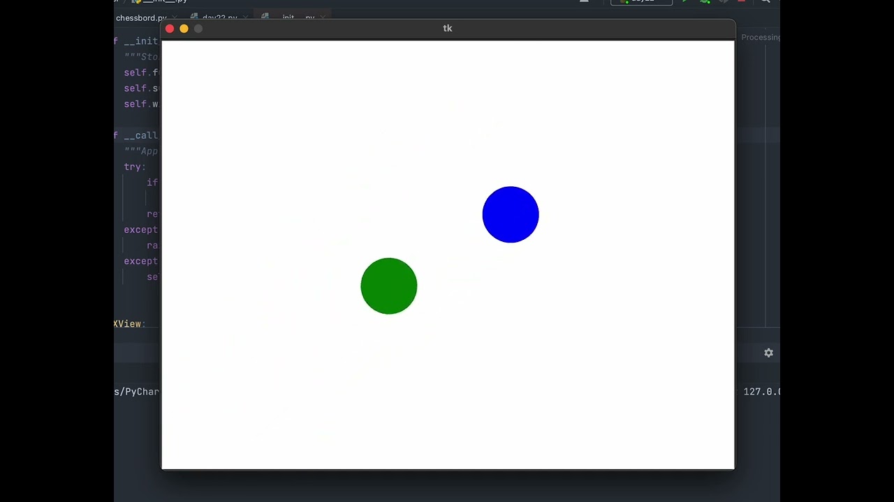 Python Tkinter Bouncing Ball Test