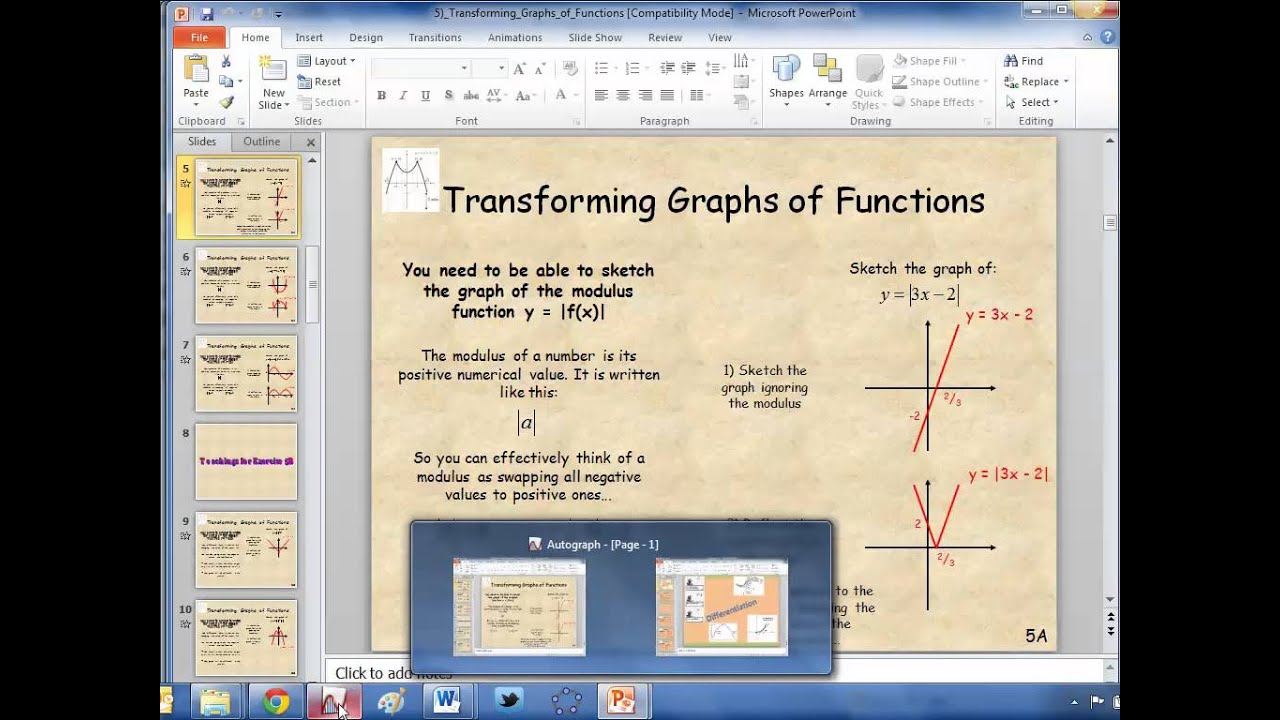 Maths ROTW 7 -  Core 3 PowerPoints