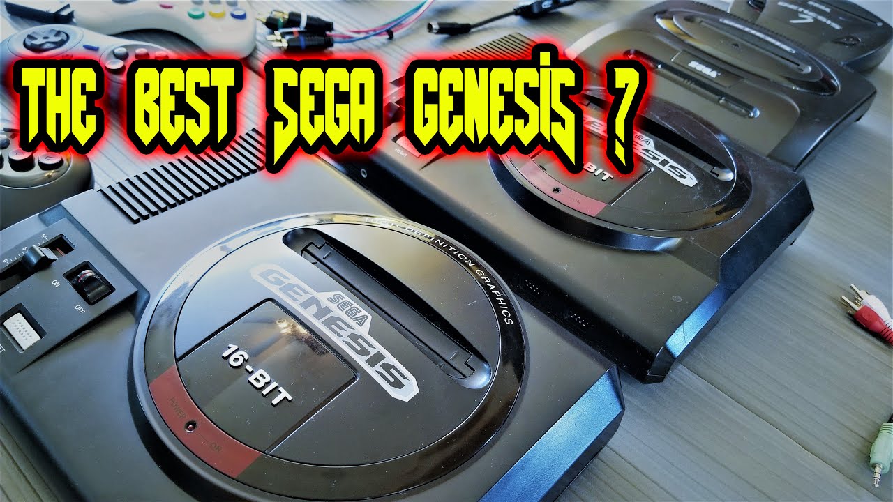 The Best Sega Genesis? Model 1? 2? 3? with HD Retrovision Component Cables and favorite accessories