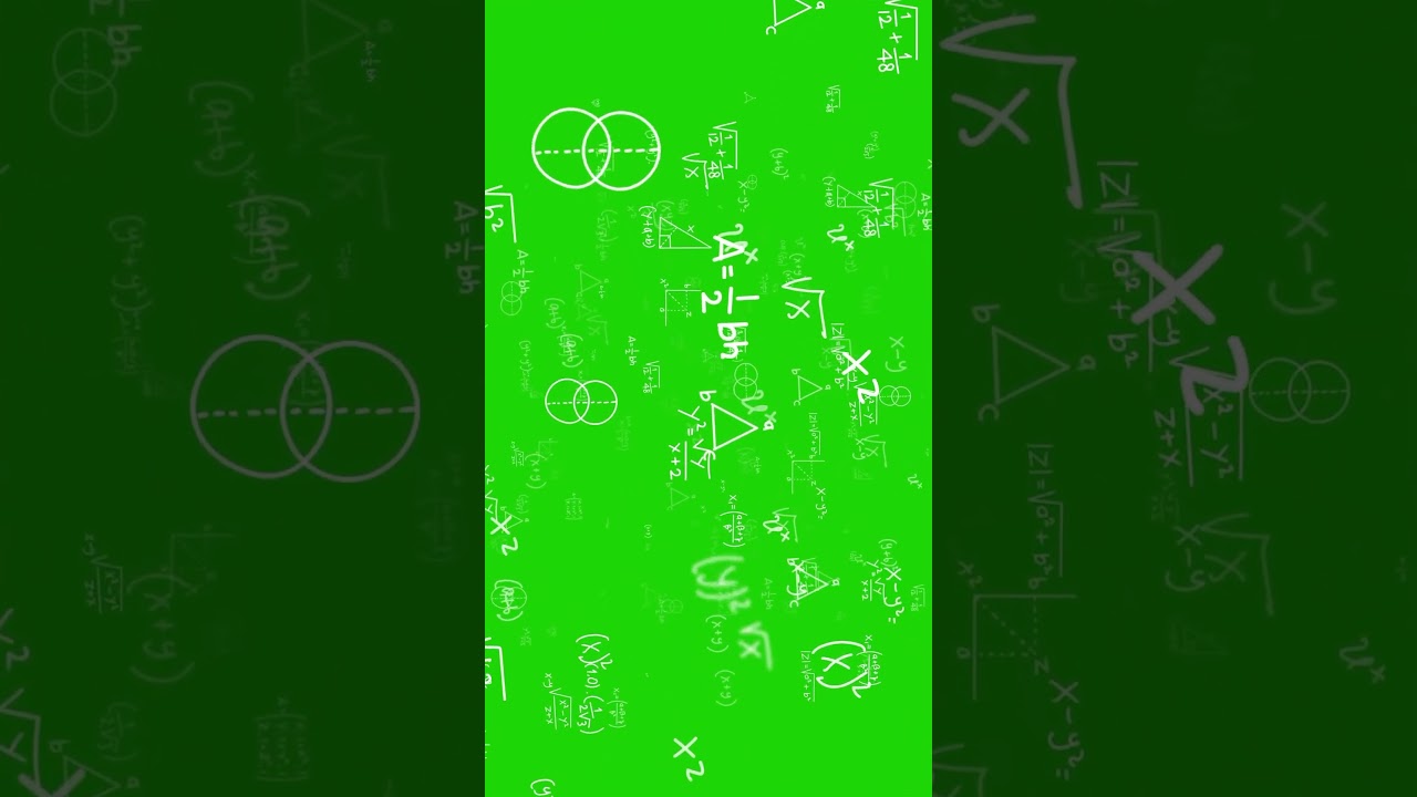 Math Animation Green Screen | Free Stock Footage for Video Editors #greenscreen #maths #background