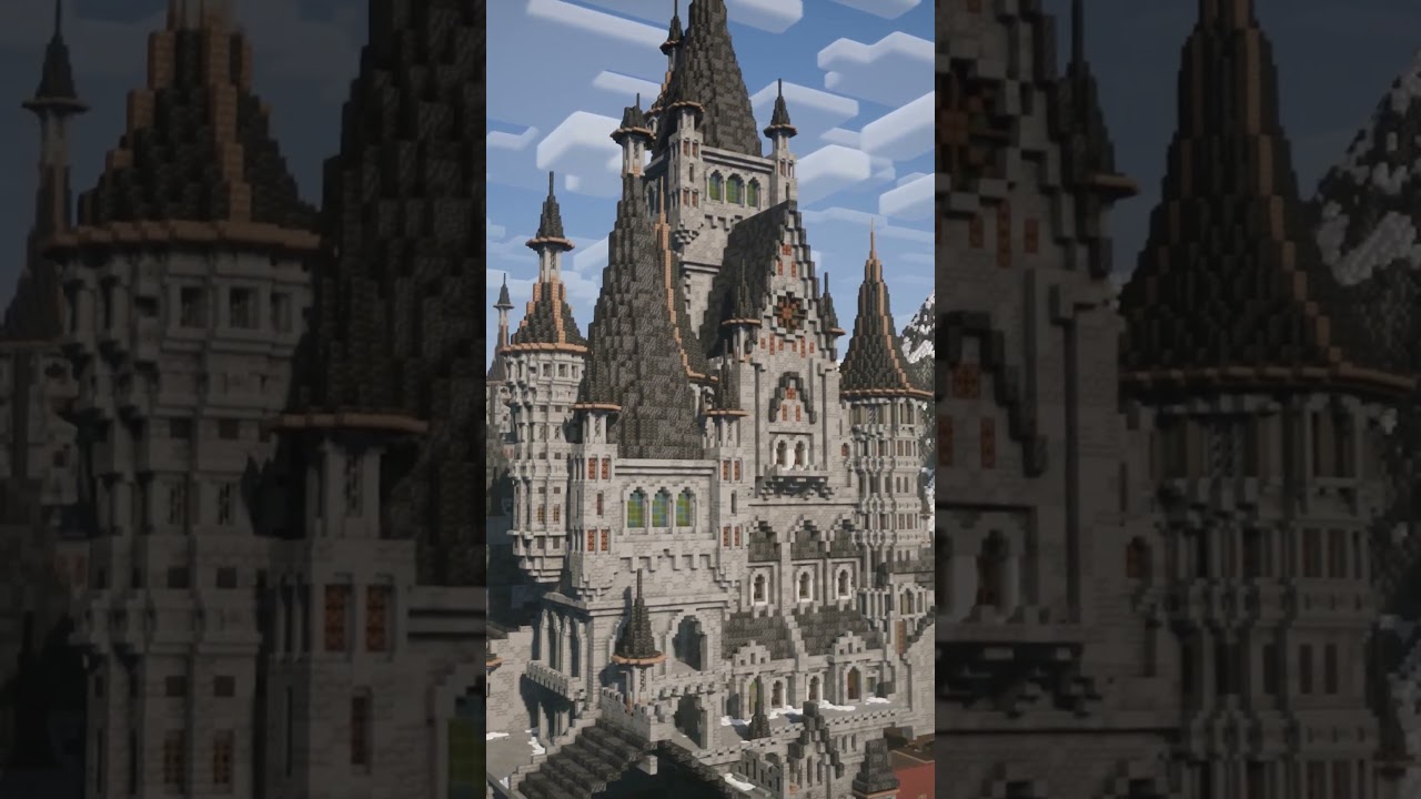 Resident evil Castle in Minecraft #minecraft #minecraftbuilding #castle #residentevil