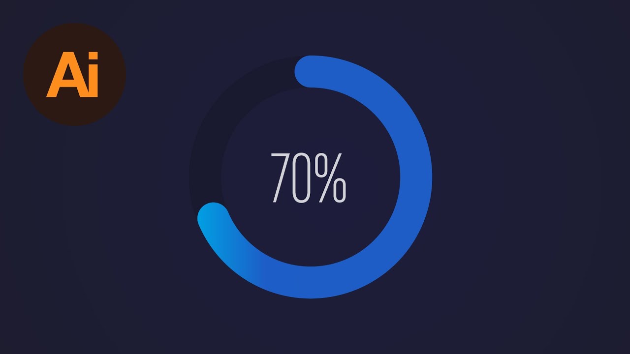 Learn How to Design a Circular Progress Bar in Adobe Illustrator | Dansky