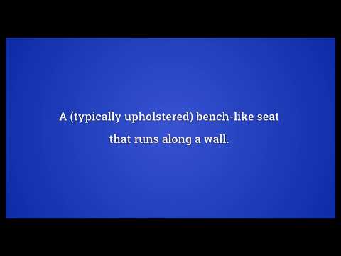 Banquette Meaning