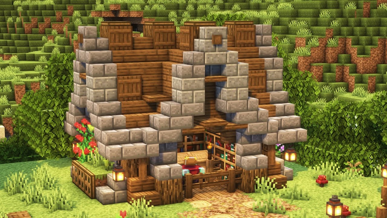 Minecraft | Building Enchanting House | Tutorial - Minecraft Builders
