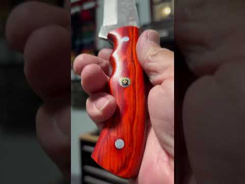 Templar’s Choice Damascus Rosewood Fixed Blade Knife USA