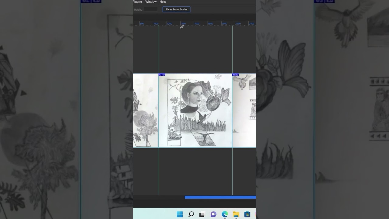Export individual image with slice tool