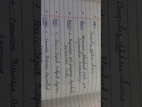 Full form of computer word/ abbreviation of computer words