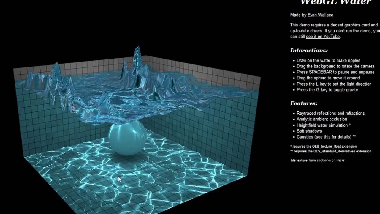 WebGL Water Test 60 FPS