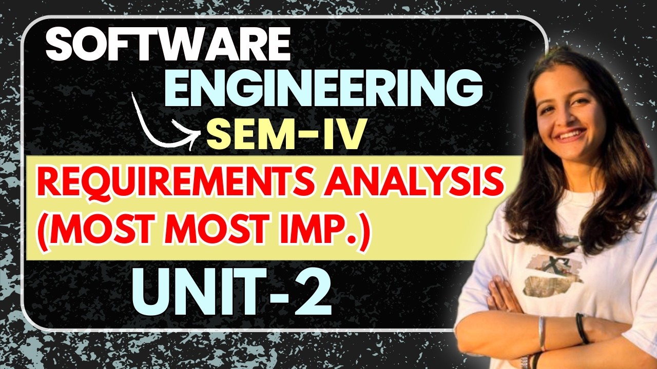 Requirements Analysis (Most Important)| Process of Information RA Unit-2| Software Engineering Sem-4