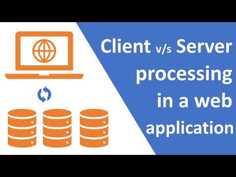 Learn Web application client vs server side processing - Mind Luster