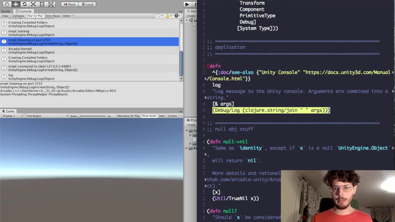 Get Started with Arcadia! Part 1: Setup Arcadia, Clojure in Unity