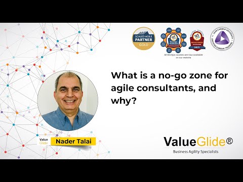 What is a no go zone for agile consultants, and why?