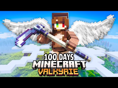 I Spent 100 Days as a VALKYRIE in a Mythical Minecraft World!