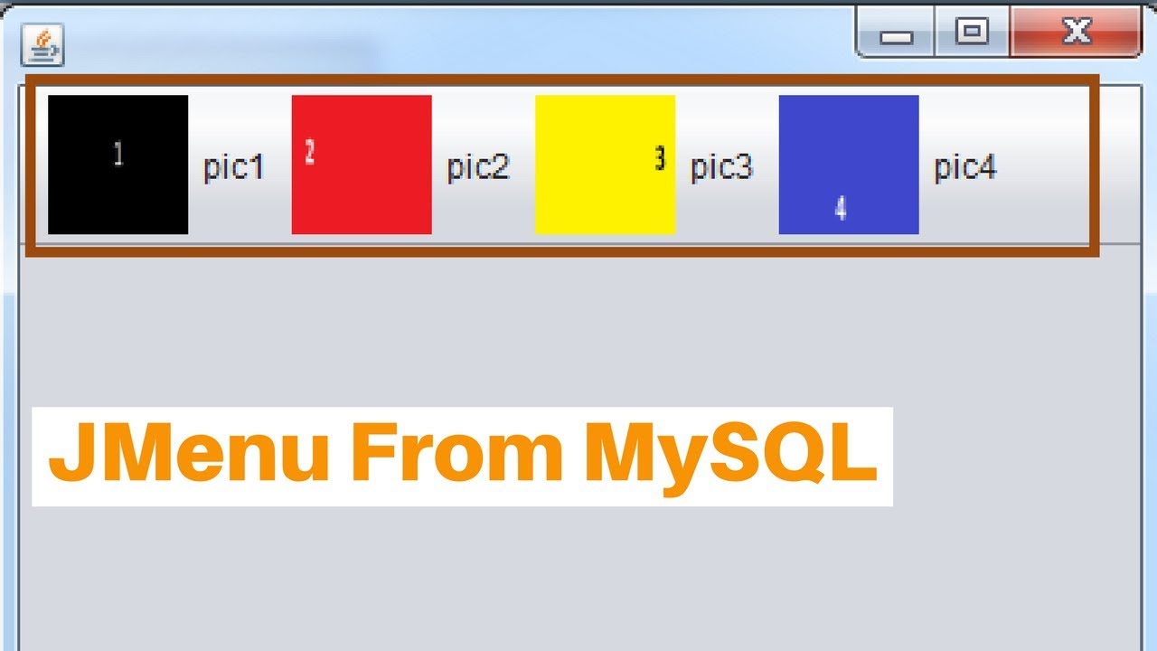JAVA - How To Create JMenu Using MySQL Database And Add It To JMenuBar In Java [with source code]
