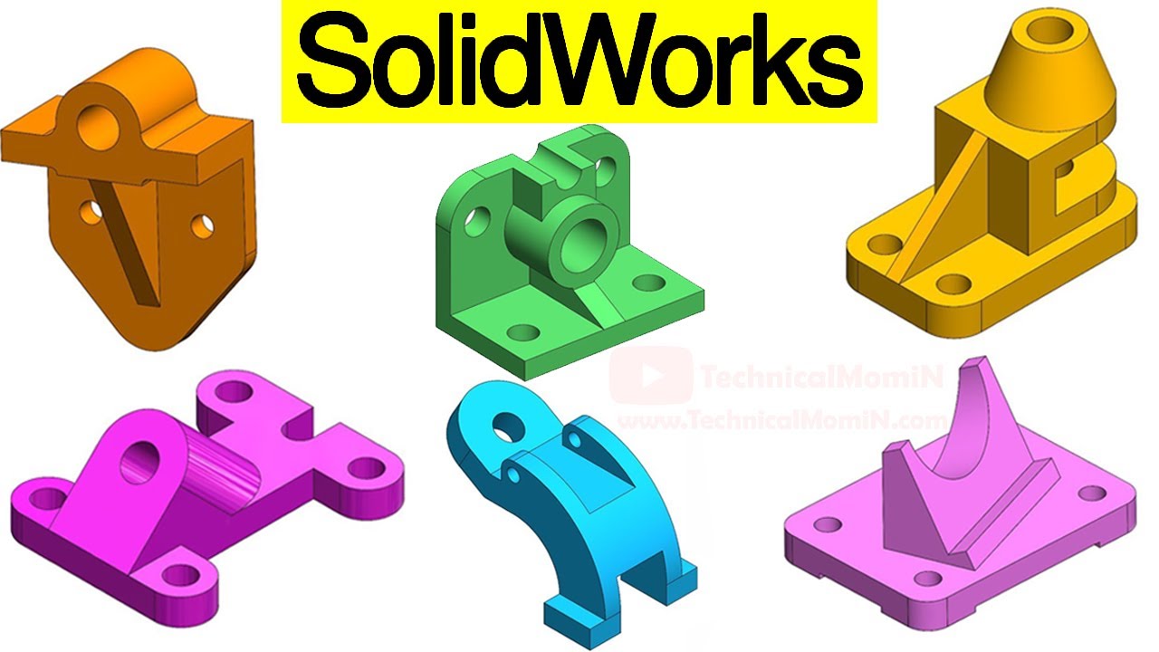 SolidWorks Practice for Beginners  ||  SolidWorks Basics Tutorial