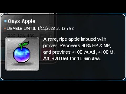 [MapleStory SEA] Onyx Apple Glitch?