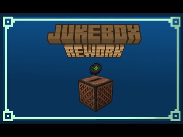 jukebox rework Minecraft Data Pack