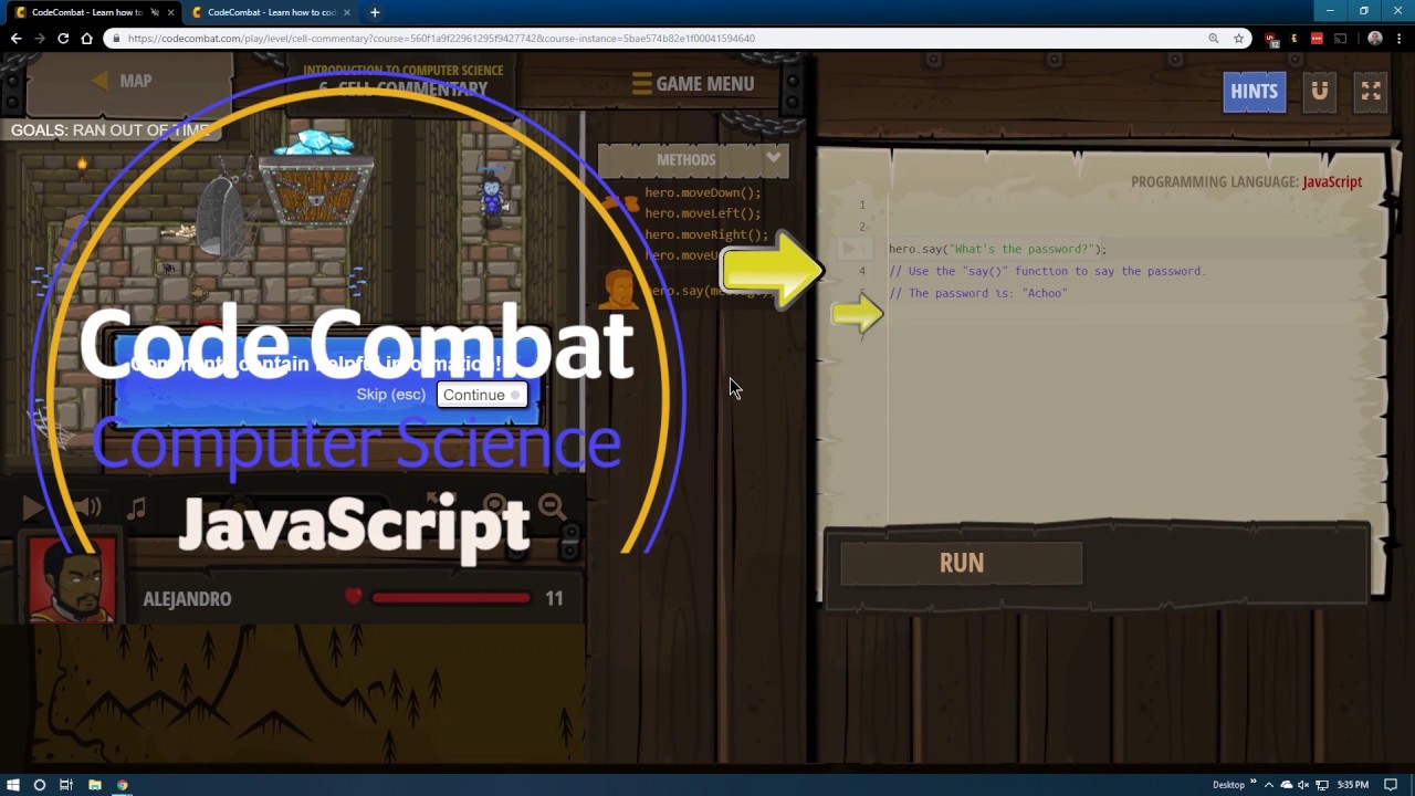 Code Combat - Level 6 JavaScript Tutorial