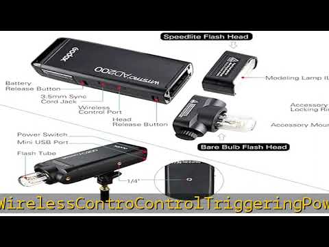 Godox AD200 200Ws 2.4G TTL Pocket Flash Light 1/8000 HSS Monolight with 2900mAh Lithium Battery and