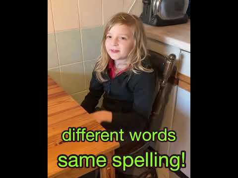 Heterophones! Different words with the same spelling!! And different pronunciation! MINUTE