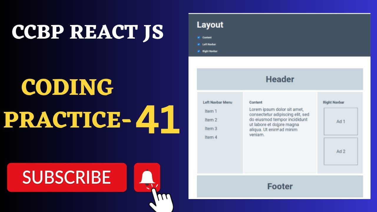Layout Builder | Coding Practice 41 | REACT JS | NxtWave | CCBP 4.0
