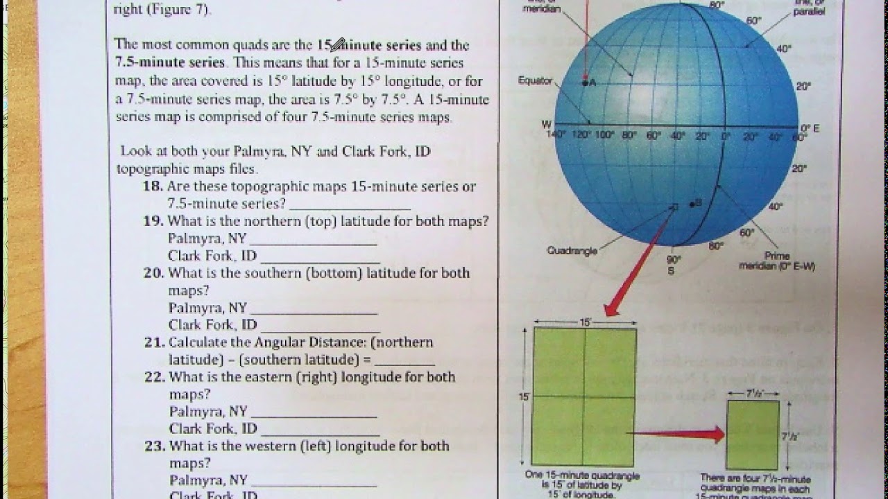 Topographic Maps Lab Tutorial Part I