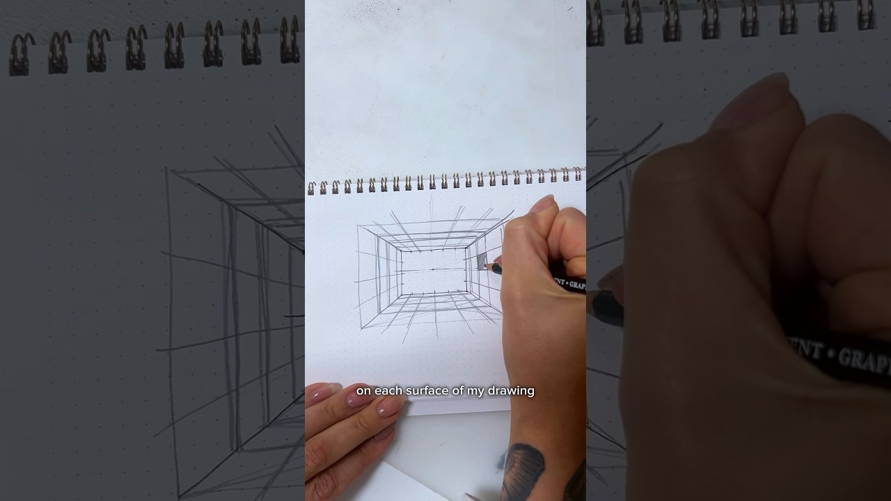 Perspective drawing to scale #interiordesign #perspectivedrawing #draw #drawing #onepointperspective