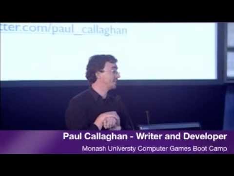 Games Developer and writer presentation - Paul Callaghan - CGBC 2010