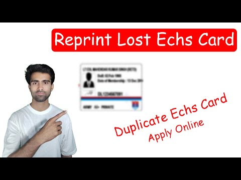 Reprint Lost Echs 64 kb Smart Card Online, Apply Duplicate Echs Card, Full Process, Echs Reprint