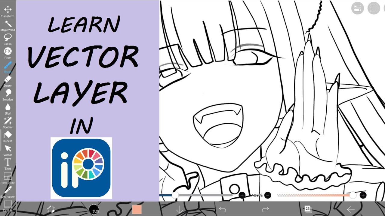 Tracing with VECTOR LAYER in Ibis Paint X #tutorial #digitalart #drawing #tracing #mydressupdarling