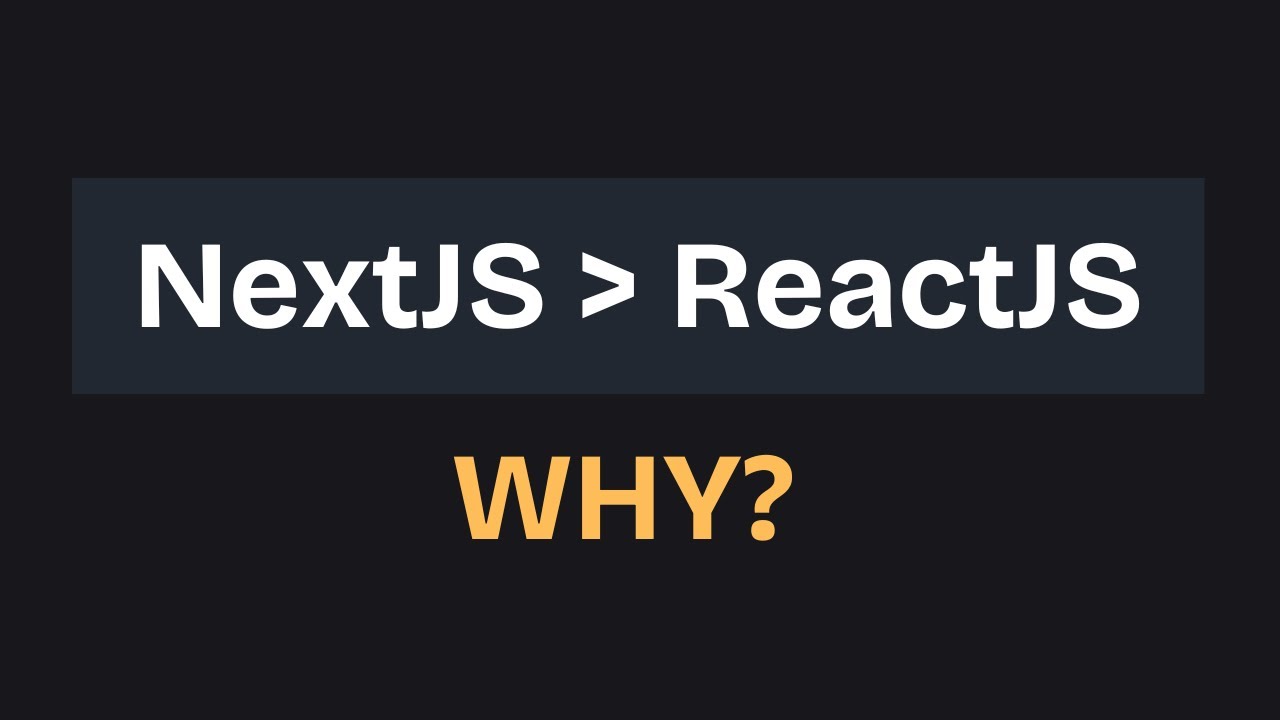 Why NextJs over ReactJs? Frontend Interview Question