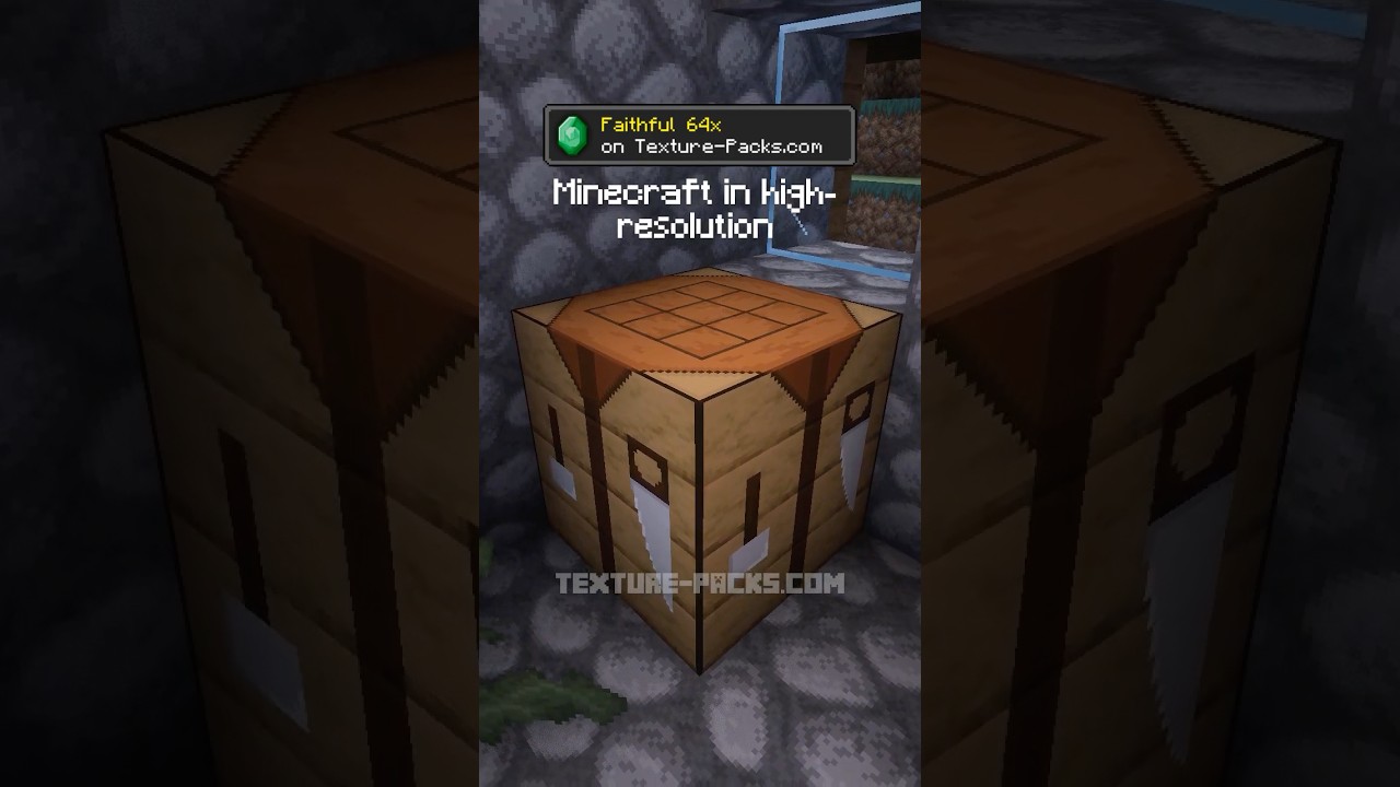 🥇 Minecraft Texture Pack Faithful 64x vs Vanilla