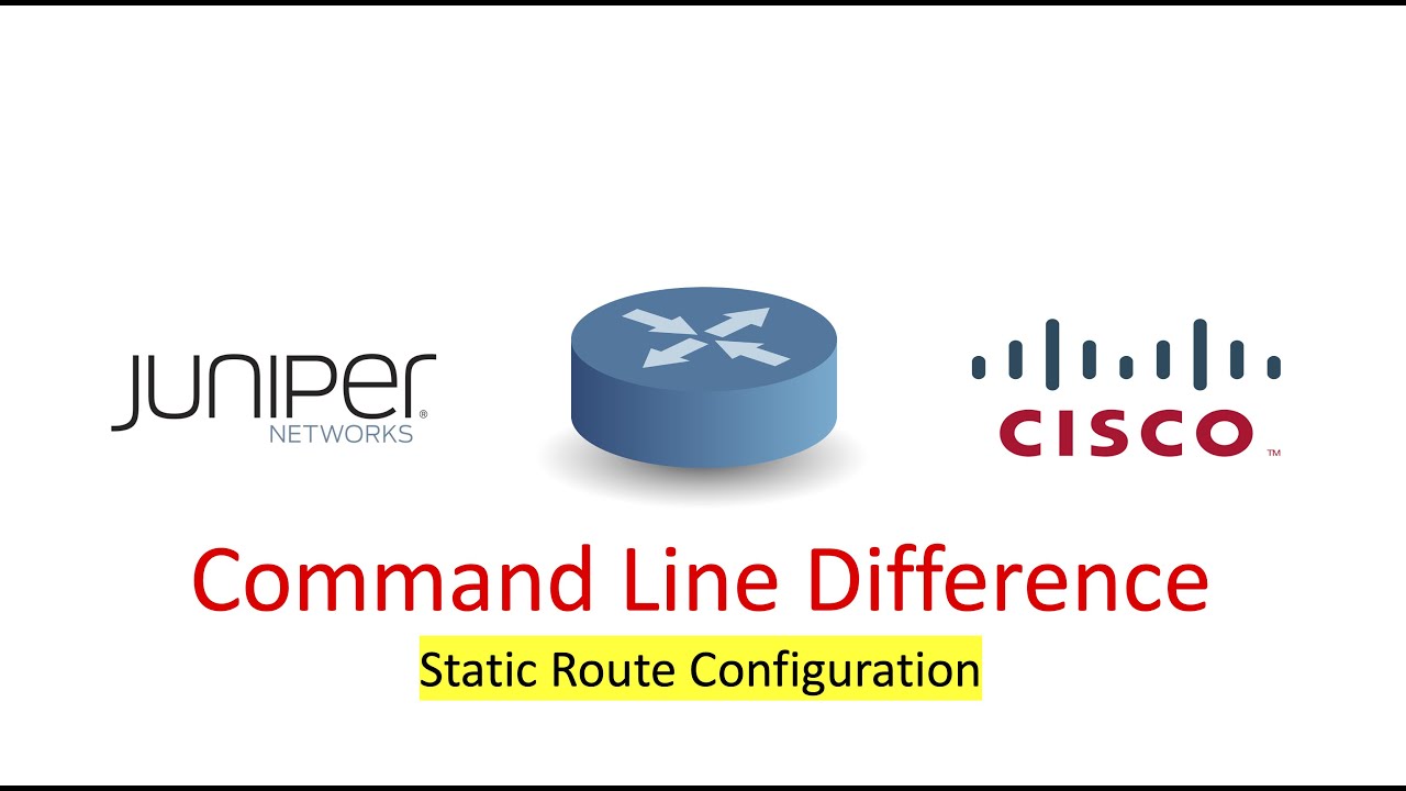 How To Configure Static Route | Juniper Vs Cisco | CLI Difference - Basic