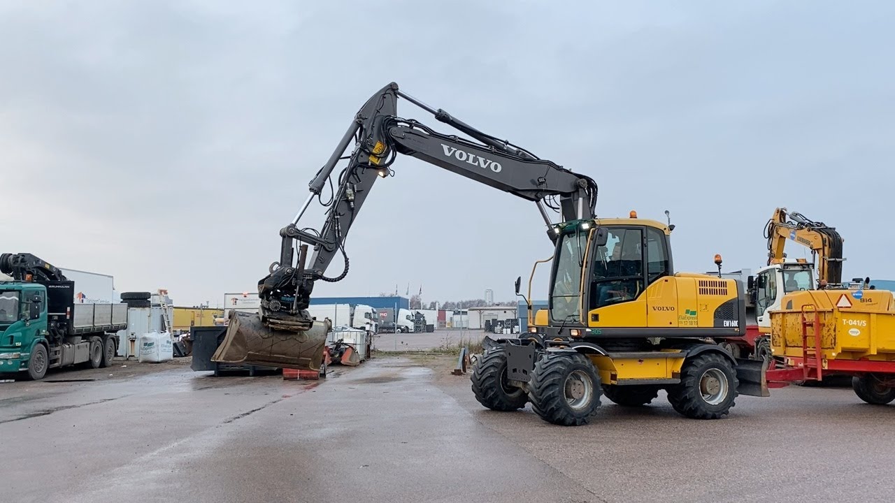 Hjulgrävare Volvo EW160C, Halmstad, Klaravik auktioner