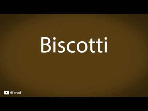 How to pronounce Biscotti [Italian food]