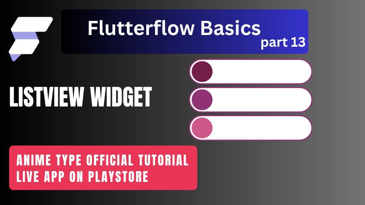 FlutterFlow ListView Widget Tutorial | Display Dynamic Lists with Firebase