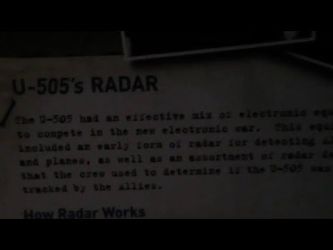 WWII Radar on Board a German U-Boat (U-505) Submarine