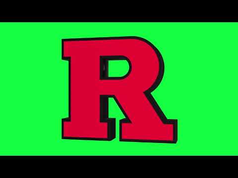 Rutgers Scarlet Knights Green Screen Logo Loop Chroma Animation
