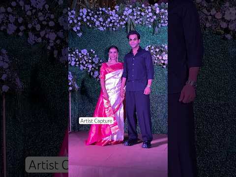 Raj Kumar rai and Patralekha At Sonnalli seygall And Ashesh Sajnani Reception #artistcapture