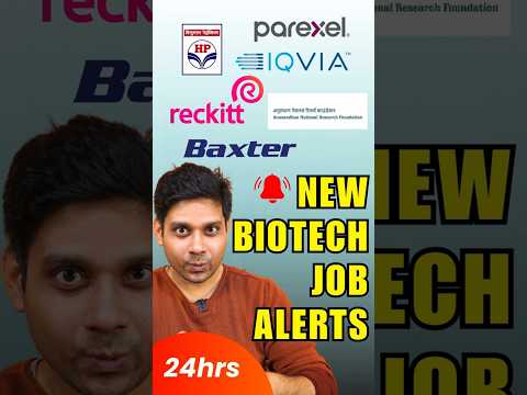 HPCL 2 Lakh pm Biotech Jobs, Reckitt, IQVIA, Parexel, Latest Biotech Jobs Posted 24 Hours Ago