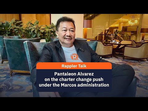 Rappler Talk: Pantaleon Alvarez on charter change push under Marcos gov't