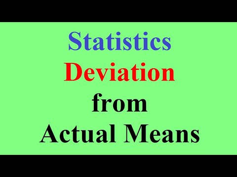 Regression Deviation from Actual Means | Regression Analysis by Algebraic and Graphical Method