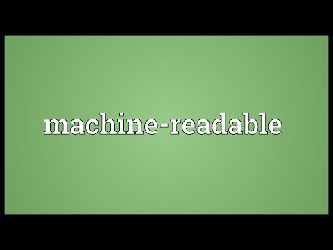 Machine-readable Meaning