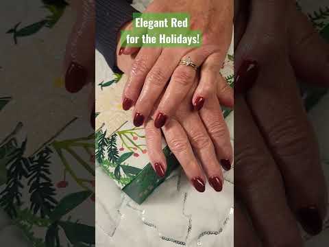 OPI Gel Polish Elegant Red for Christmas! #christmasnails #opigelcolor #nailtechlife