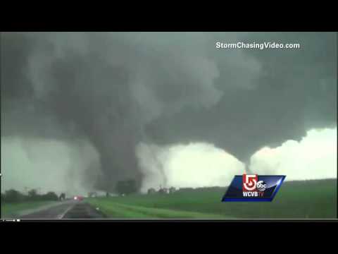 Twin tornadoes rip through America's heartland
