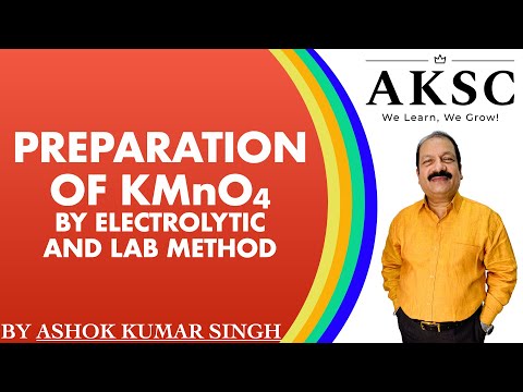 Preparation of Potassium Permanganate - KMnO4 by Electrolytic and Lab ...