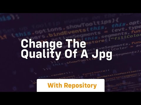 change the quality of a jpg