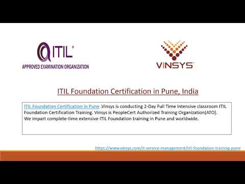 ITIL Certification Training in Pune- ITIL Exam in Pune- Vinsys