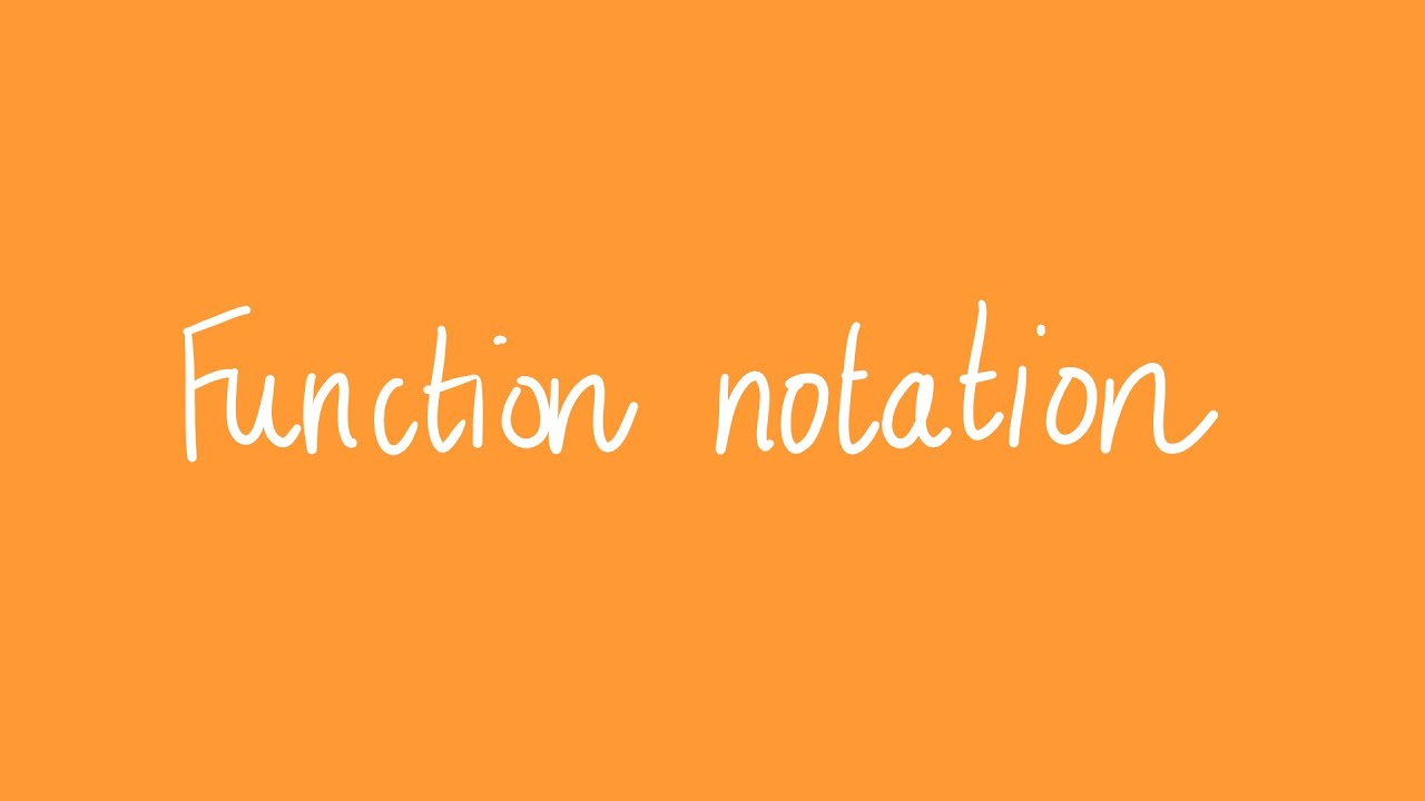 Function notation | Unit 3 and 4 VCE Maths Methods